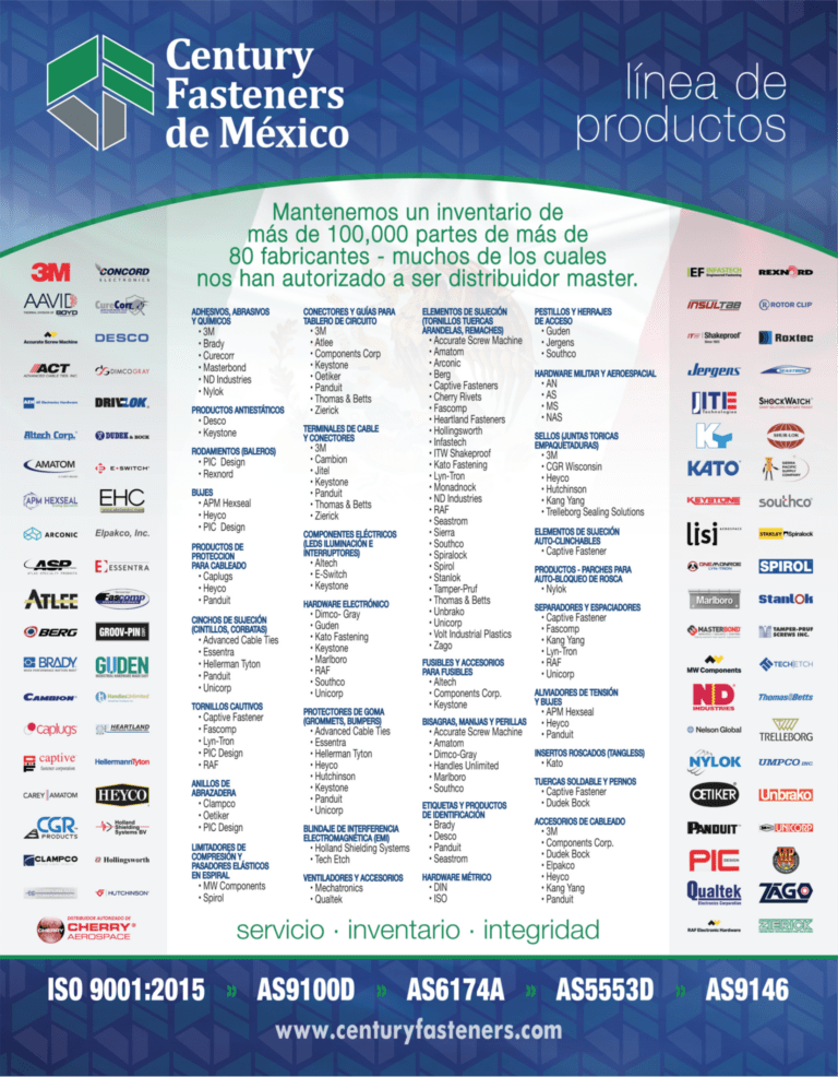 Century Fasteners de México, S. de R.L. de C.V. - Century Fasteners Corp.